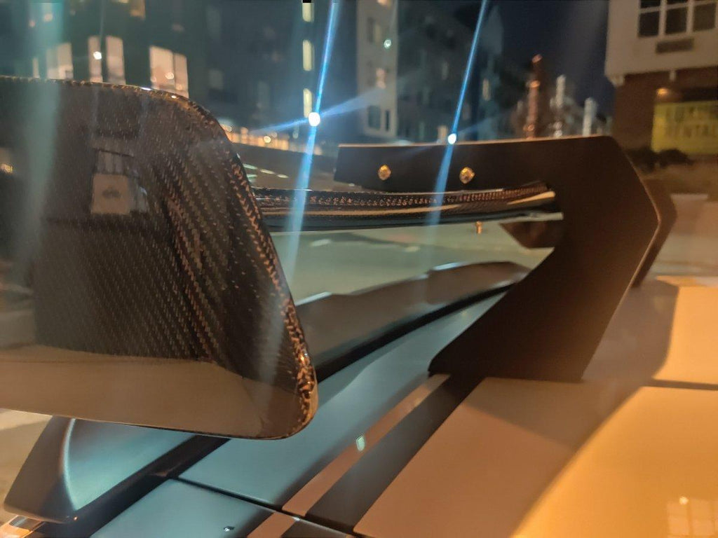 ROBOT CRAFTSMAN Carbon Fiber or FRP Swan Neck Hammer GT Wing For Dodge ...