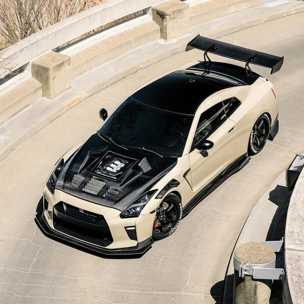 Carbon Fiber Swan Neck Hammer GT Wing For Nissan GTR R35 – Robot Craftsman