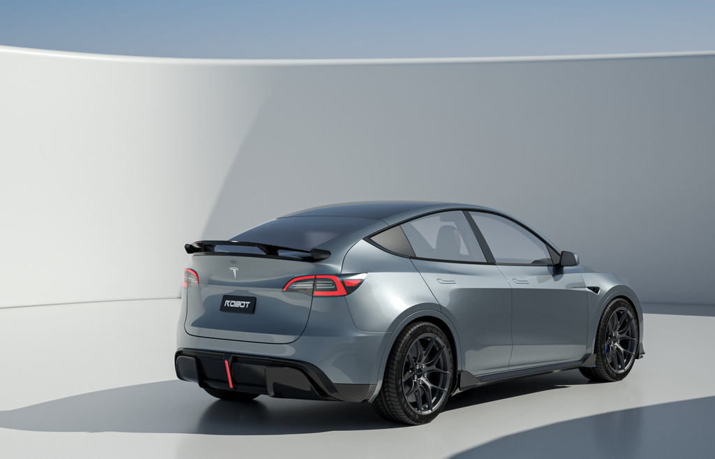 Tesla Model Y Rear Diffuser - Crypton Carbon Fiber Diffuser – Robot ...