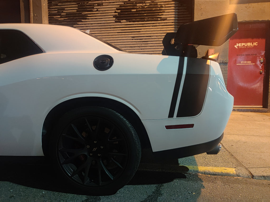 ROBOT CRAFTSMAN Carbon Fiber or FRP Swan Neck Hammer GT Wing For Dodge ...