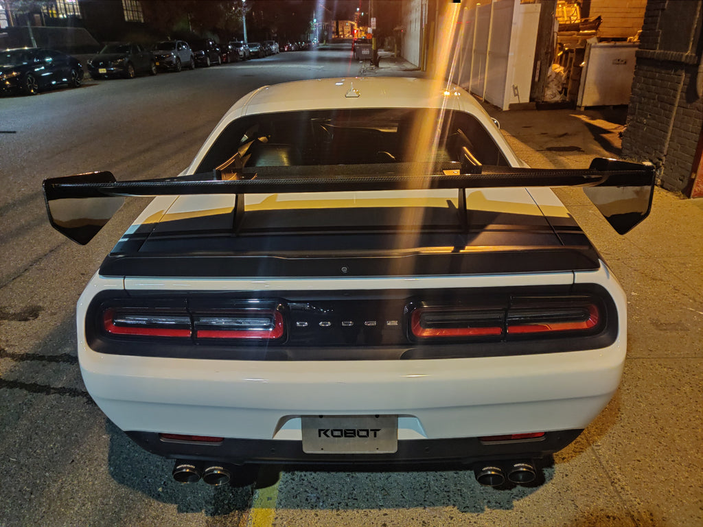 Carbon or FRP Swan Neck GT Wing For Challenger Hellcat – Robot Craftsman