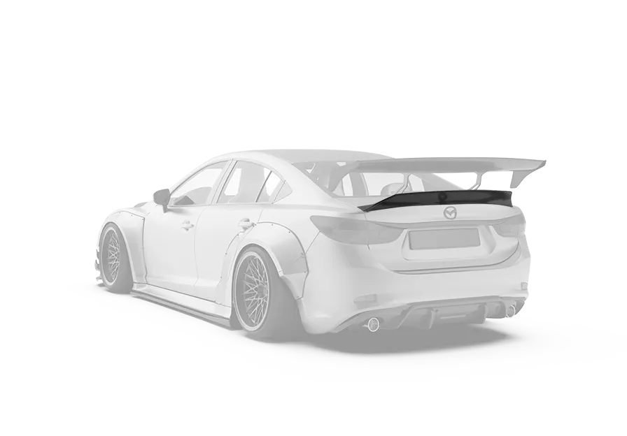 Mazda 6 Ducktail Rear Spoiler Wing FRP or Carbon Fiber – Robot Craftsman
